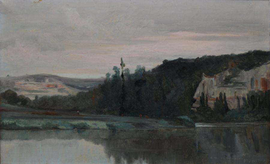 Ferdinand DAVID (1860-1944) - Les Eyzies, la Vézère, Gorge d'Enfer ...