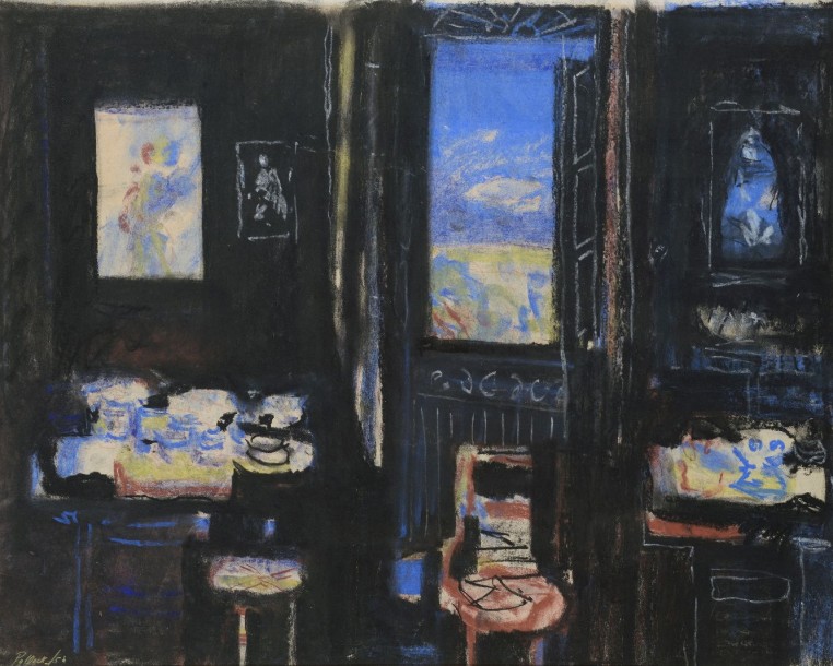 Reginald Murray POLLACK (1924-2001) - Intérieur, Pastel signé et daté ...