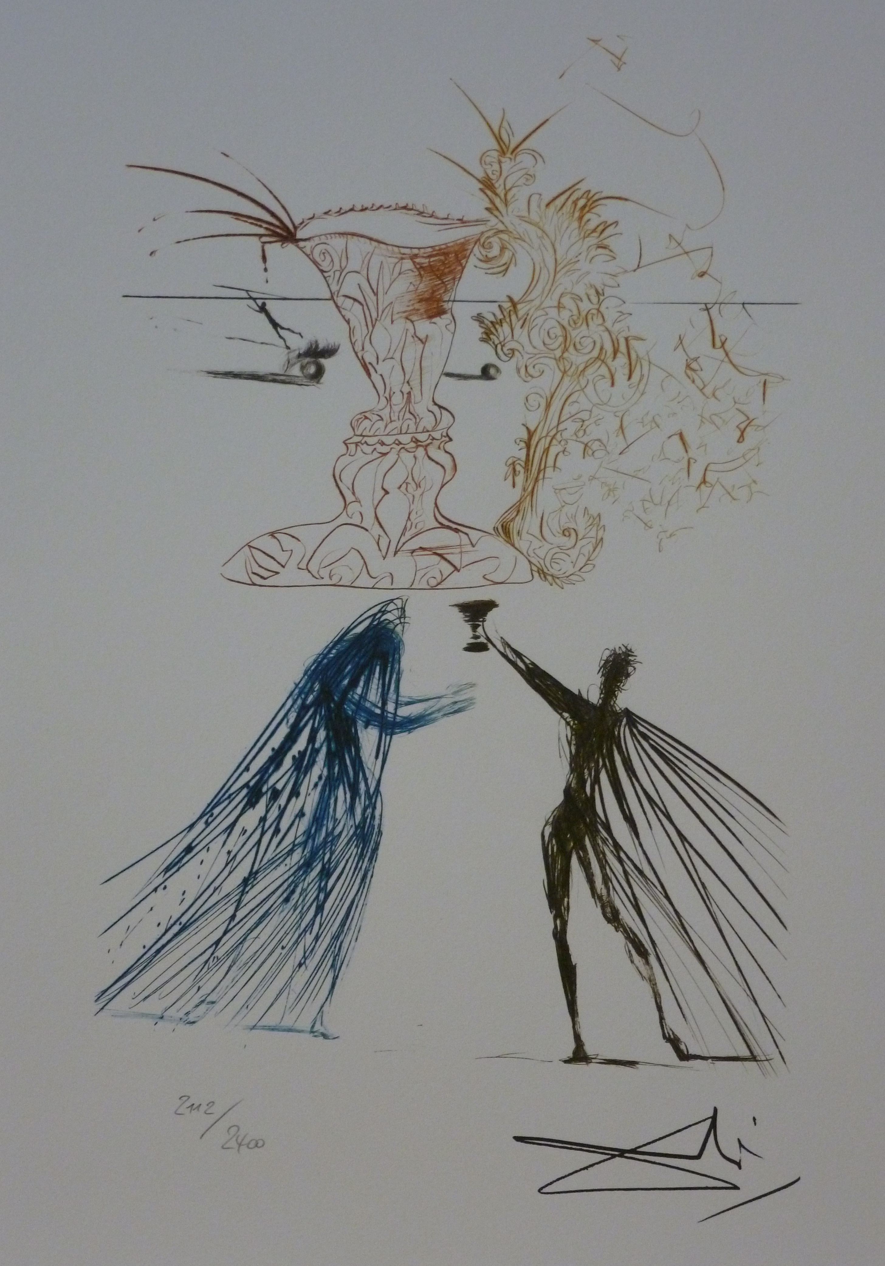 Salvador Dali Signed lithograph "Tristan 1" Signed and numbered ...