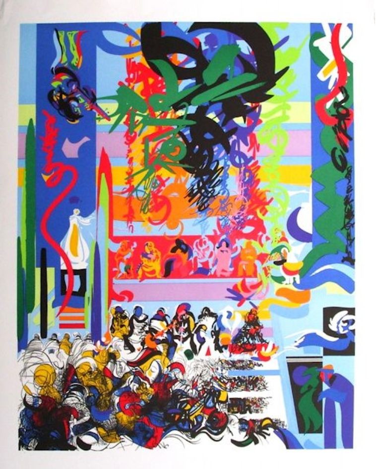 Raymond MORETTI - "Toulouse Jazz", Lithographie - Post War & Modern Art ...