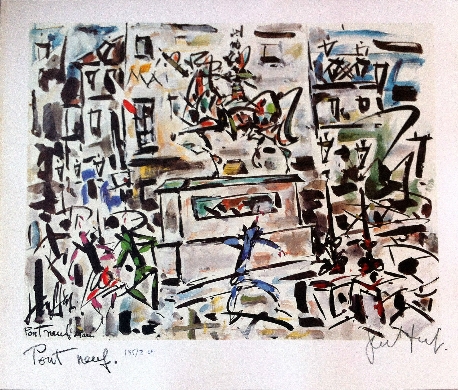 Gen PAUL - "Pont Neuf Paris", Lithographie originale signée - Art ...