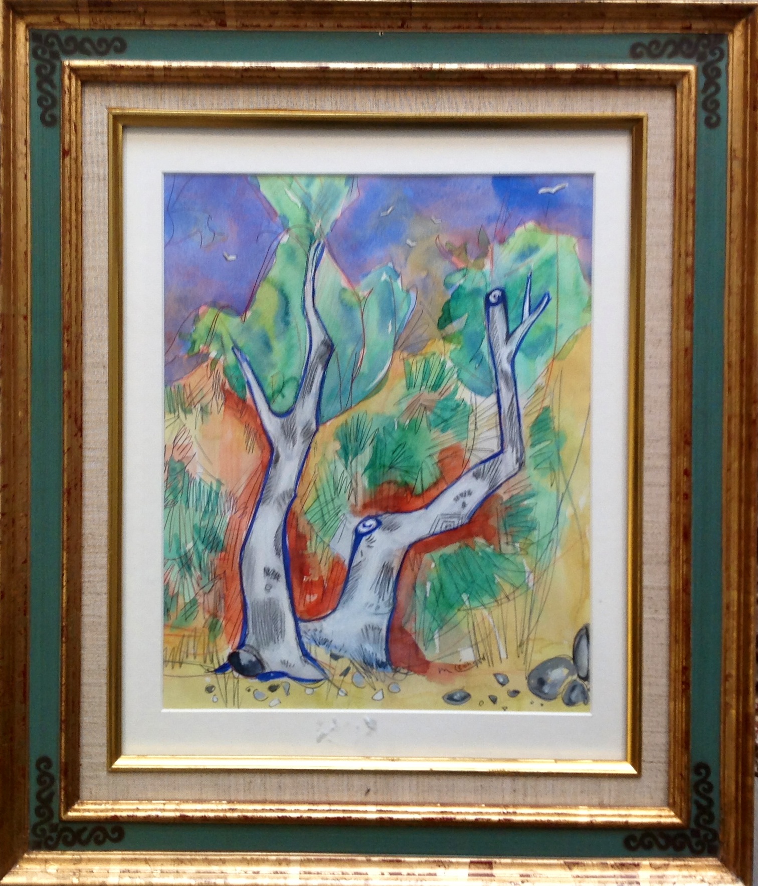 Maurice LEONARD (1899-1970) - Sans titre, Aquarelle encadrée signée ...