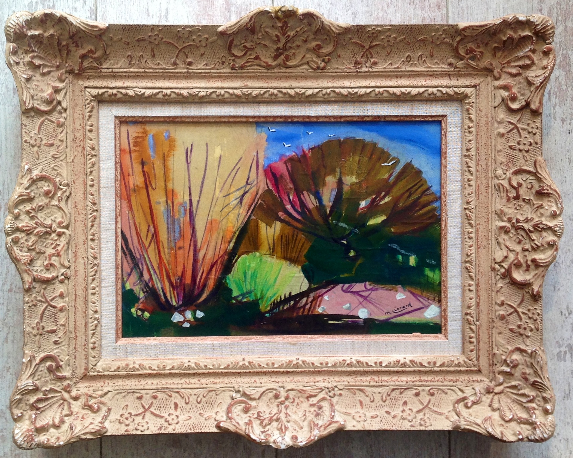 Maurice LEONARD - Sans titre, Aquarelle encadrée signée - Art Moderne ...