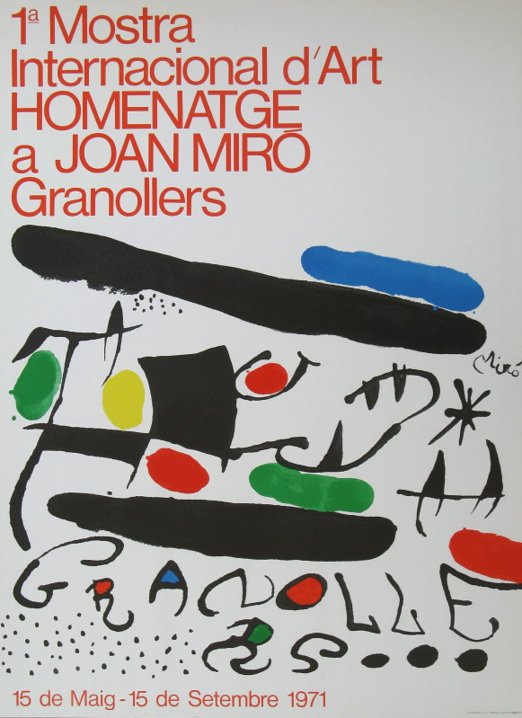 Joan MIRÓ - Affiche exposition Hommage à Joan MIRÓ - Art Moderne - Plazzart