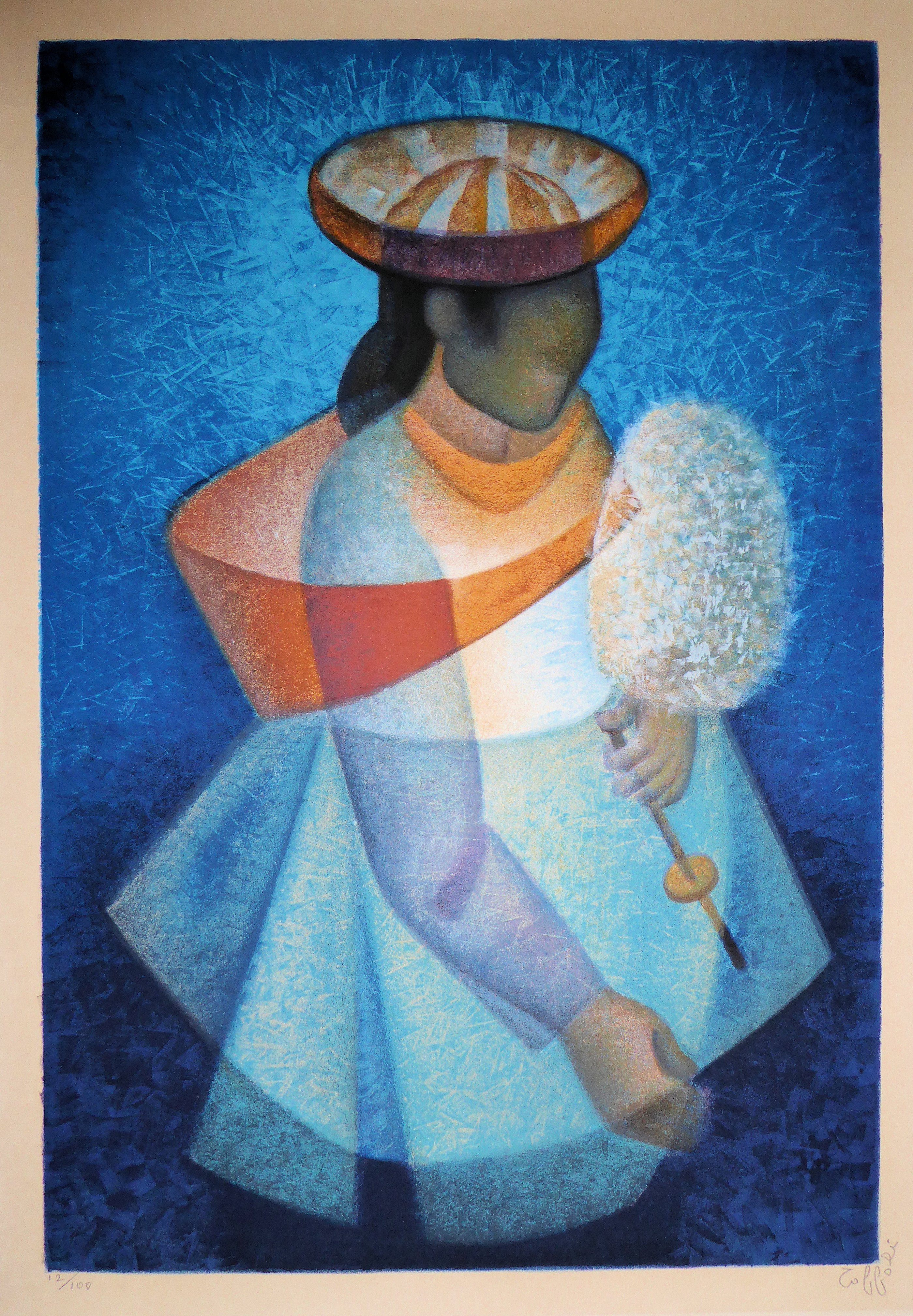 Louis TOFFOLI - "Fileuse", Lithographie signée et numérotée - Art ...