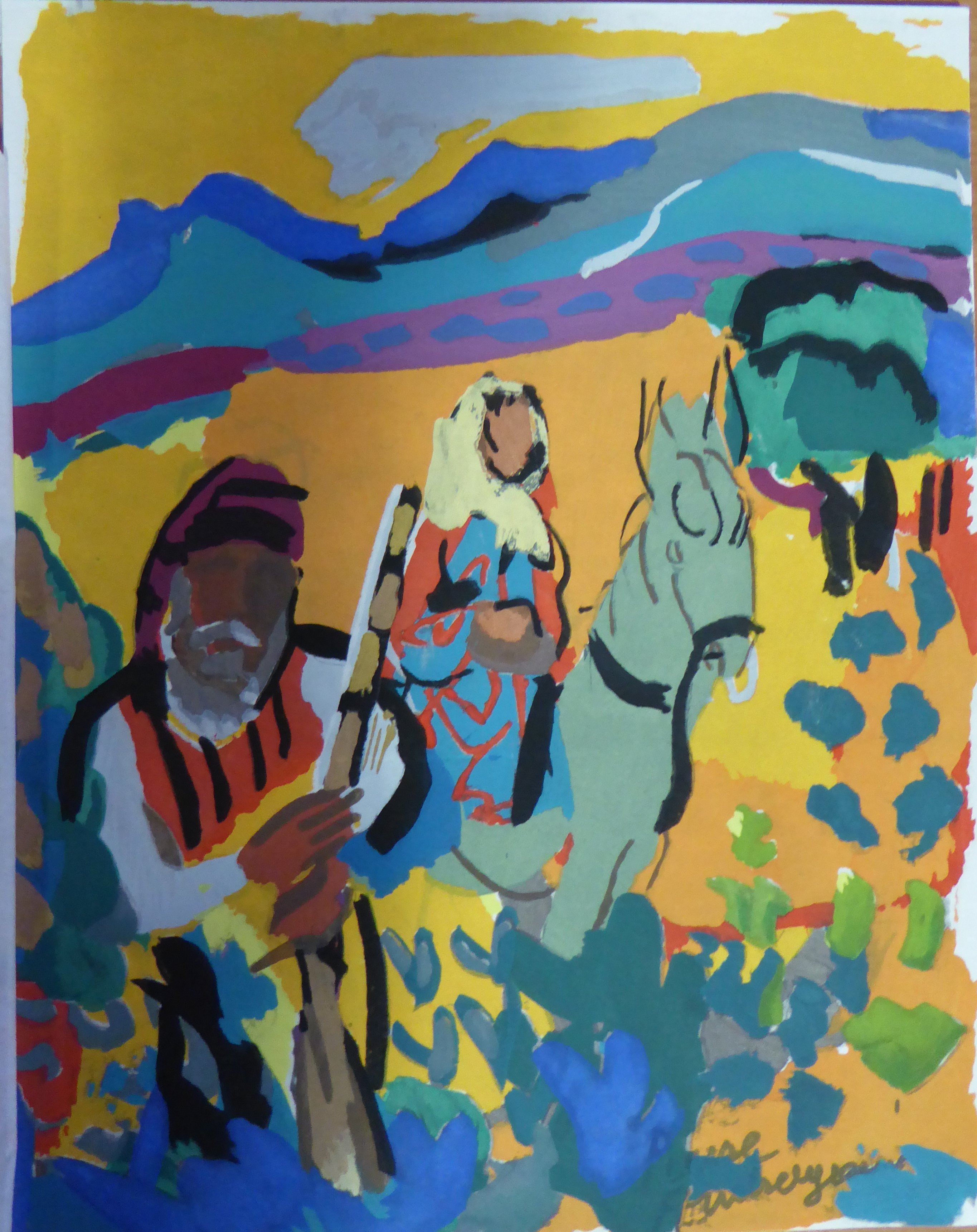 Pierre AMBROGIANI - Encre au pochoir - Art Moderne - Plazzart