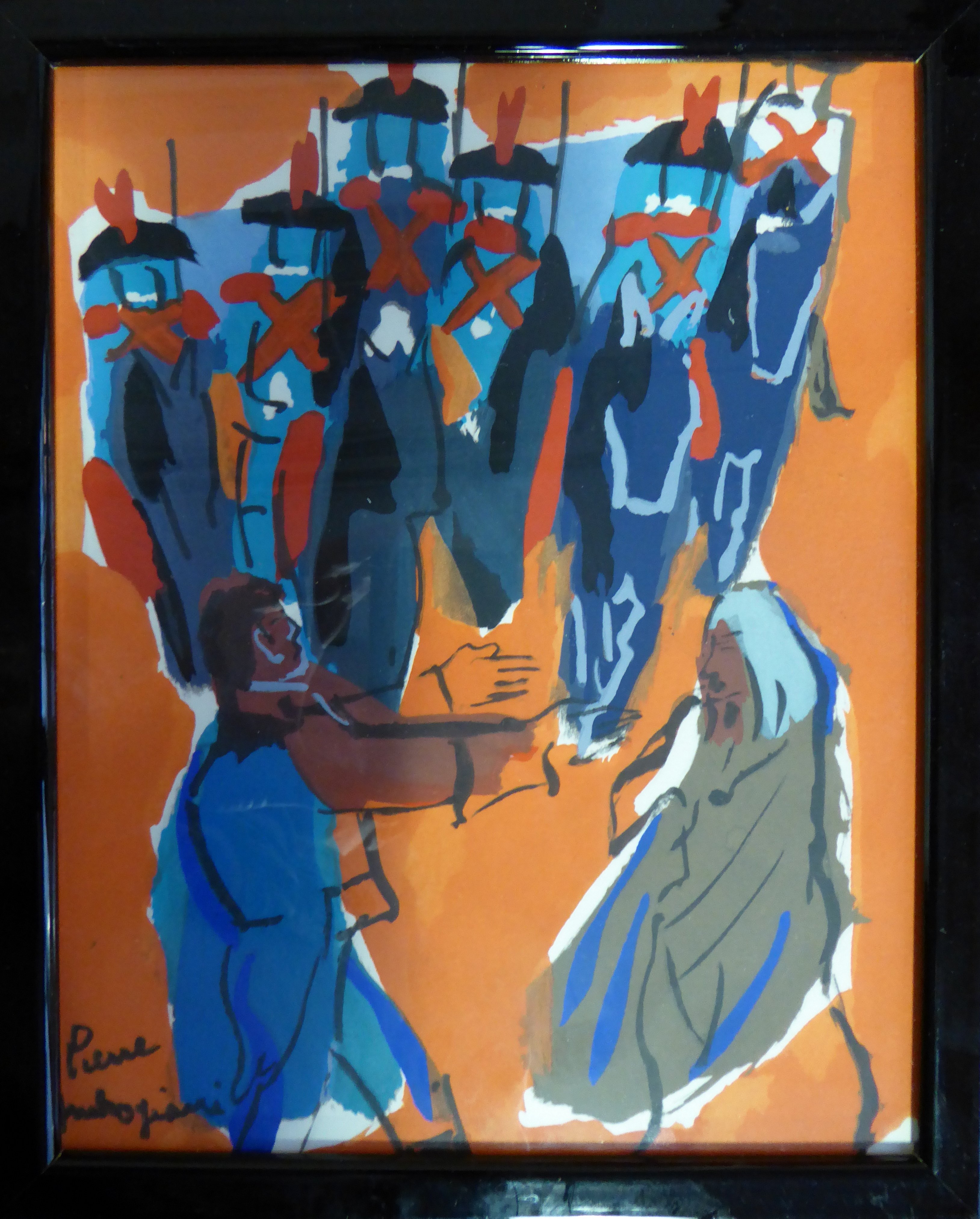 Pierre AMBROGIANI - Encre au pochoir - Art Moderne - Plazzart