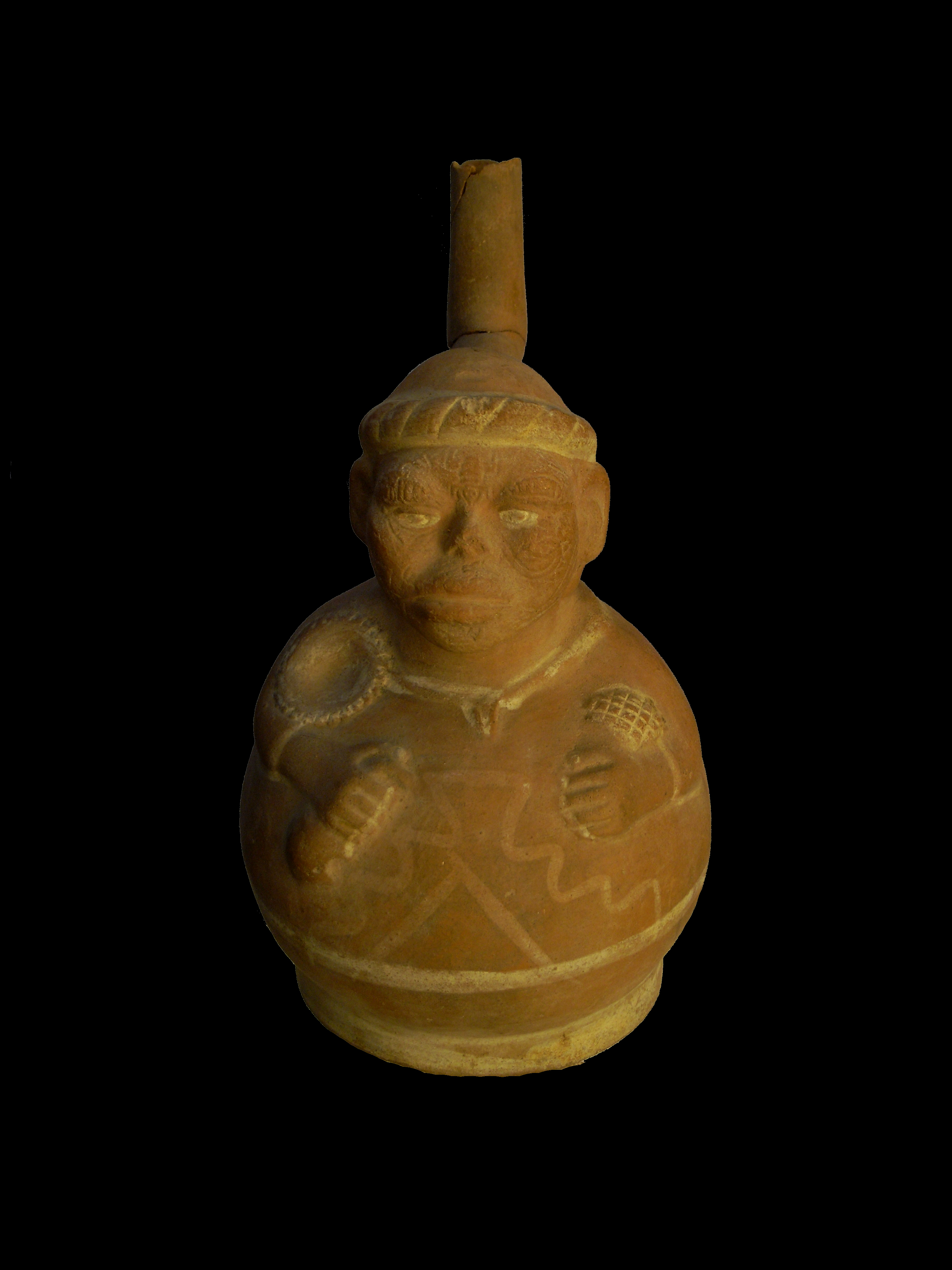 MOCHICA 500-700 ap JC - Vase à étrier anthropomorphe - Arts Premiers ...