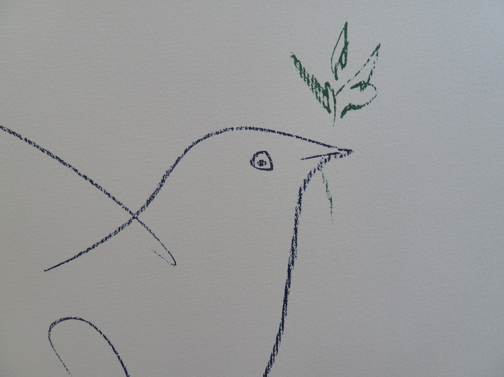 Pablo PICASSO (after) - The Blue Dove, lithograph signed in the plate ...