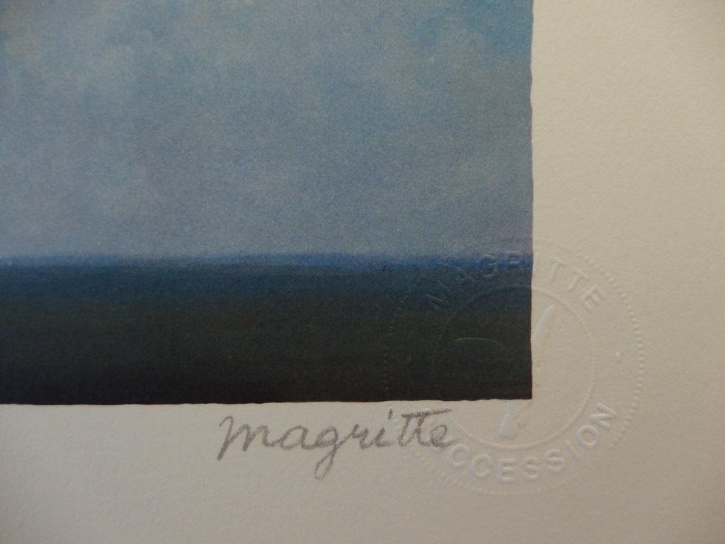 René MAGRITTE (1898-1967) - La Reconnaissance infinie, Lithographie ...