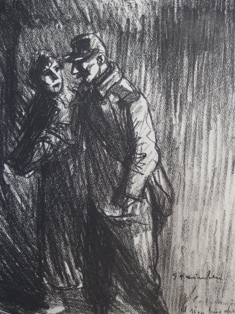 Théophile Alexandre STEINLEN - Coeur sensible, Lithographie & Dessin ...
