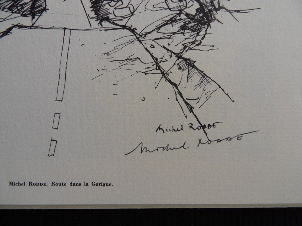 Michel RODDE - Route dans la Garigue, 1961, Héliogravure signée - Art ...