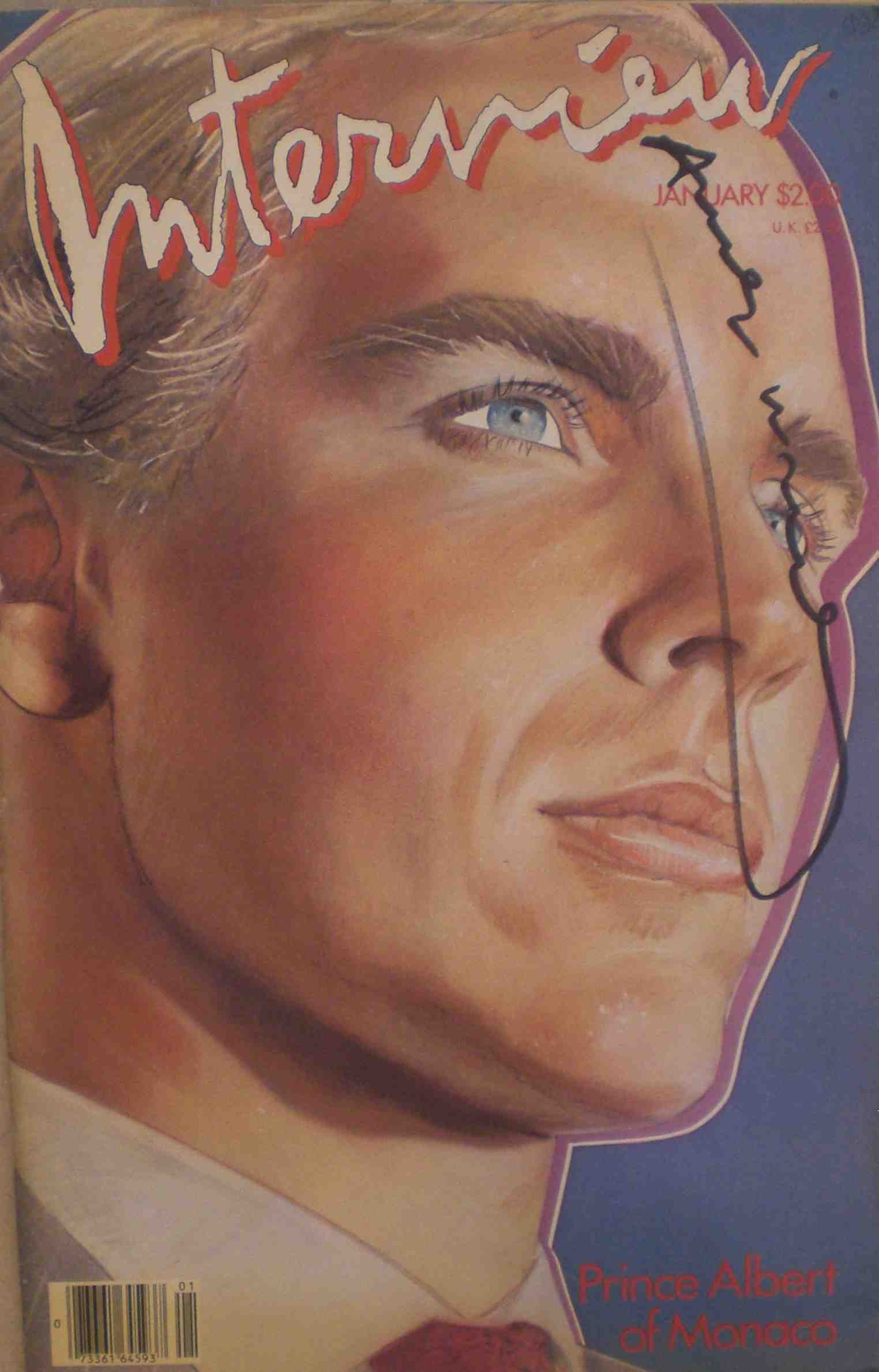 Andy WARHOL - Interview, Janvier 1986 - Livres, Autographes, Papiers - Plazzart