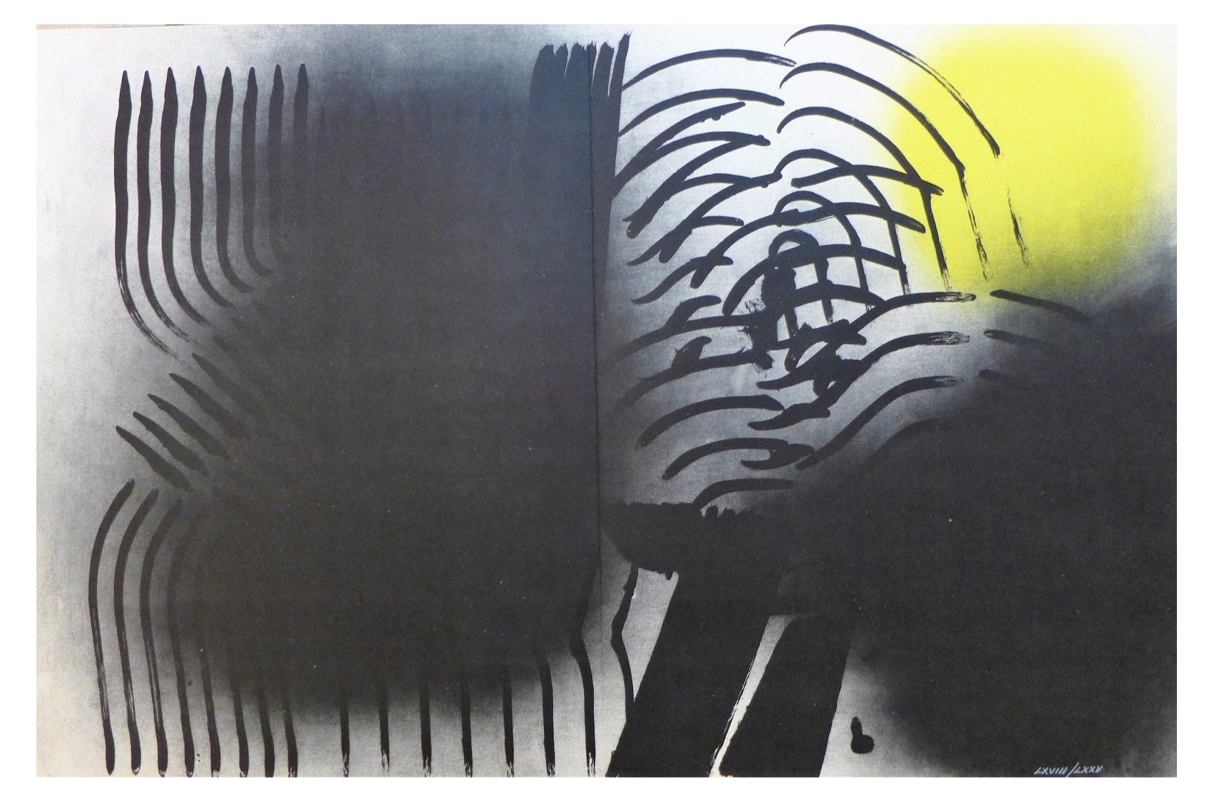 Hans HARTUNG - Original lithograph, Farandole edition - Contemporary ...