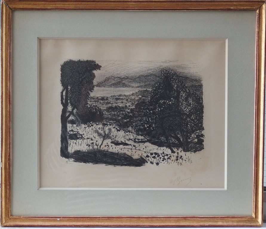 Pierre BONNARD - Paysage du midi, Lithographie originale signée au ...