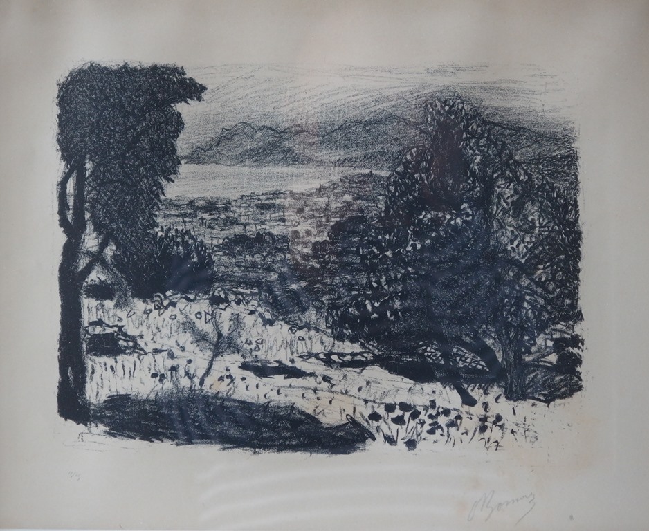 Pierre BONNARD - Paysage du midi, Lithographie originale signée au ...