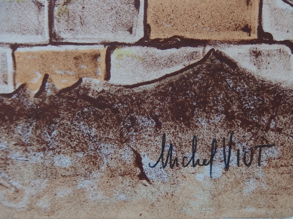 Michel VIOT - Jeune fille aux moineaux, Lithographie originale ...