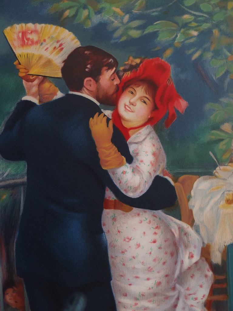 Pierre Auguste RENOIR - Danse à la campagne, lithographie - Art Moderne ...