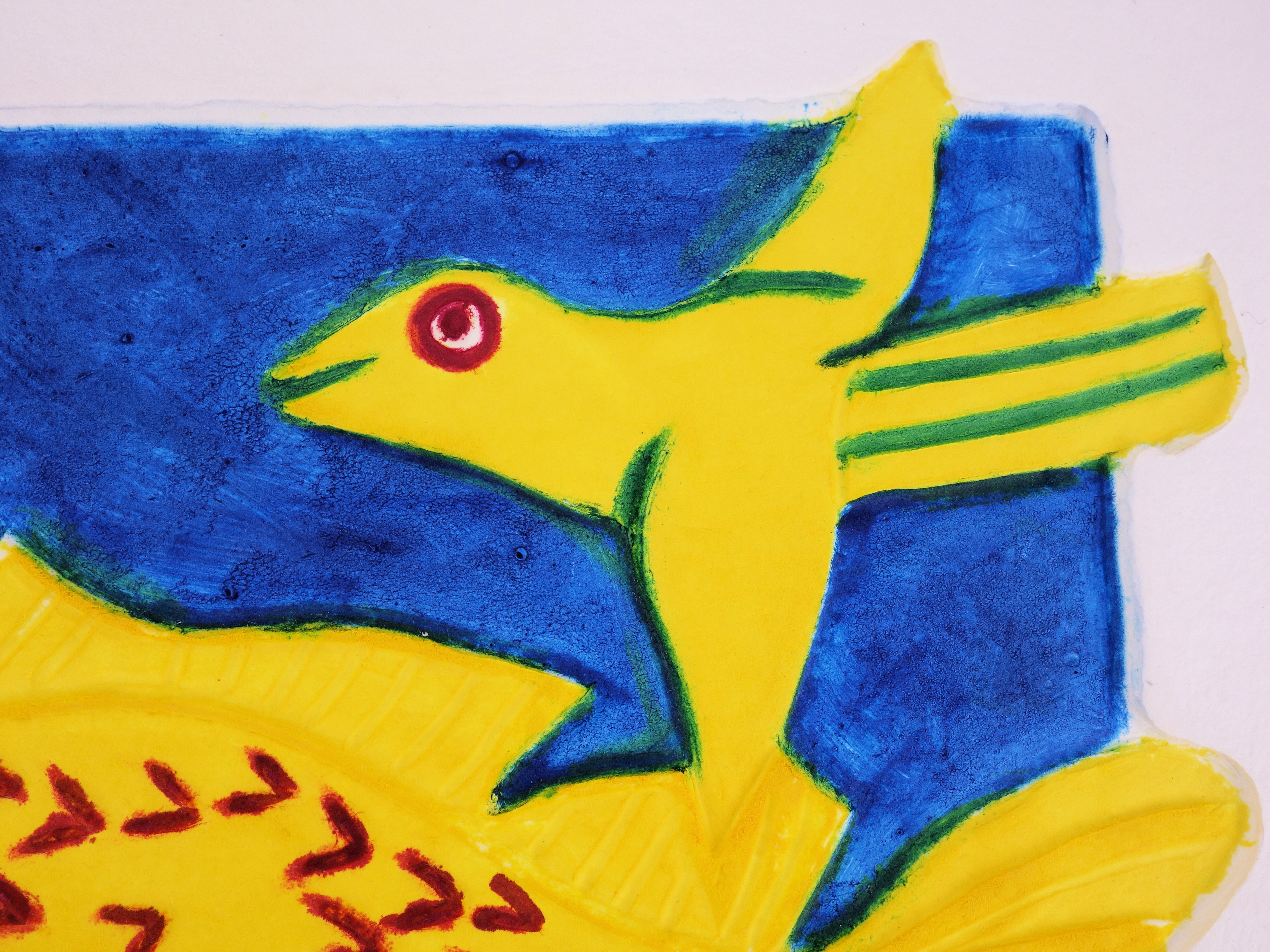 Guillaume CORNEILLE - La Mer, Poisson et oiseau, Aquagravure originale ...