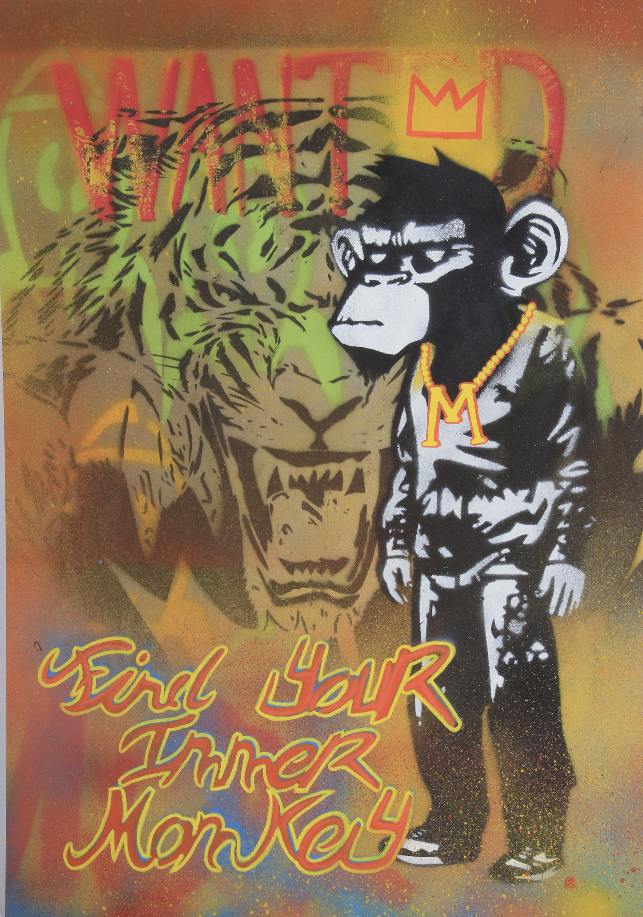 Alberto BLANCHART - M.MONKEY, Technique mixte - Street Art - Plazzart