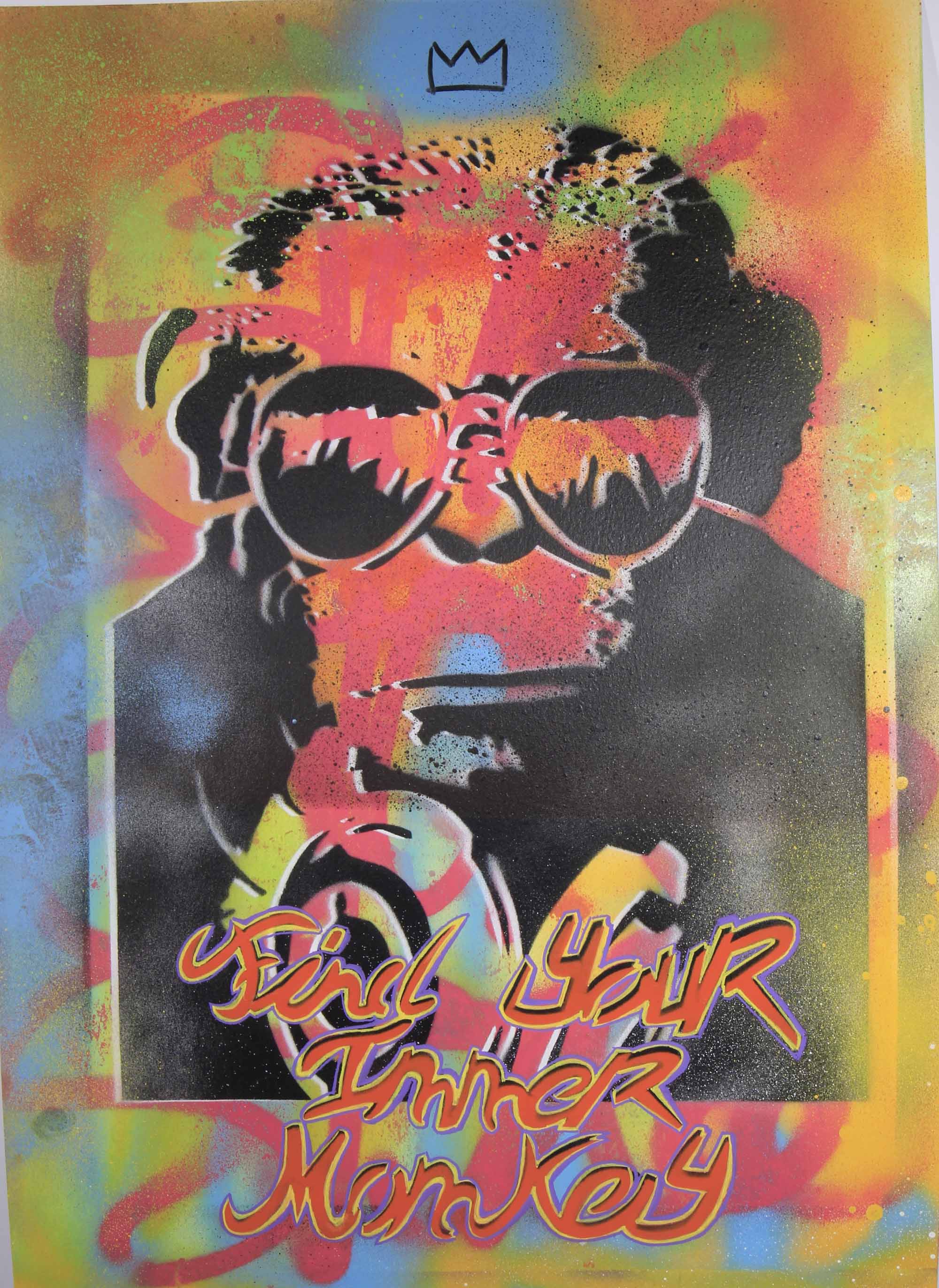 Alberto BLANCHART - Monkey, Technique mixte - Street Art - Plazzart