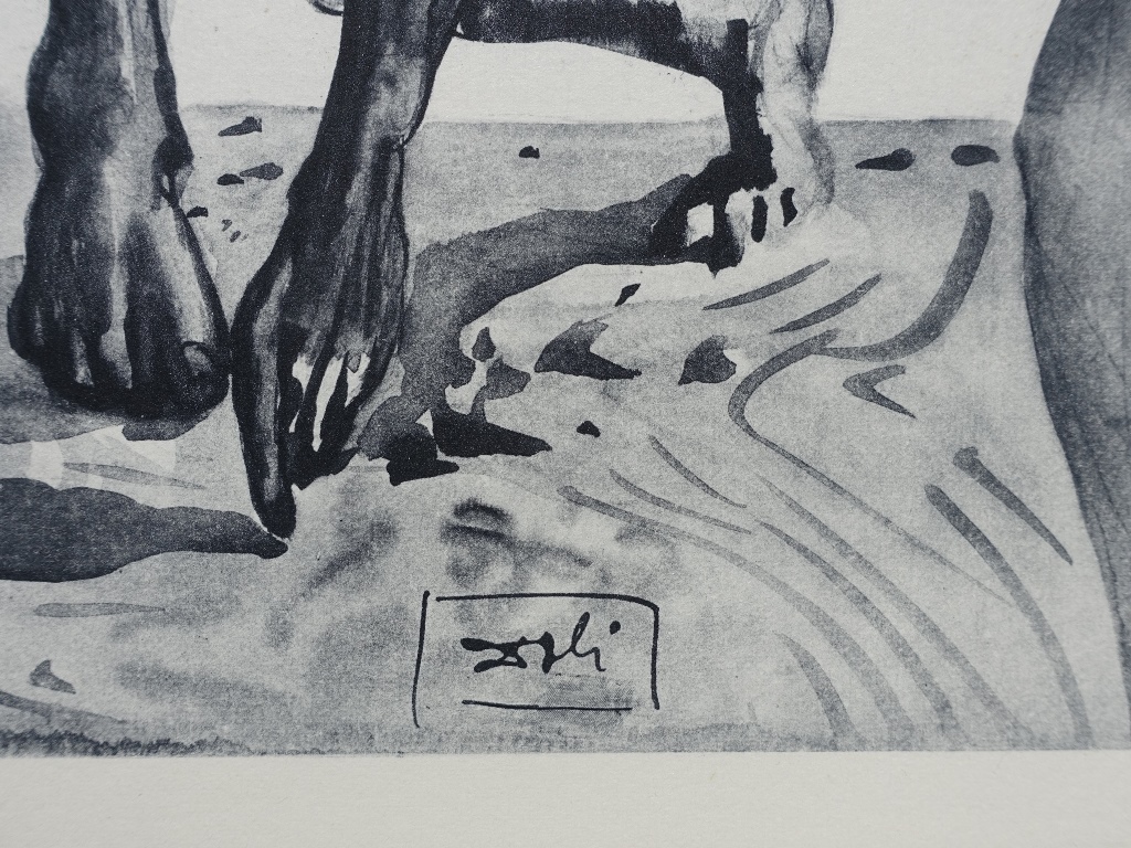 Salvador DALI : PURGATORY 7, Original signed etching from the Divine ...