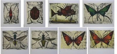 Bernard BUFFET - 10 lithographies - les insectes - 1967 - Art Moderne ...