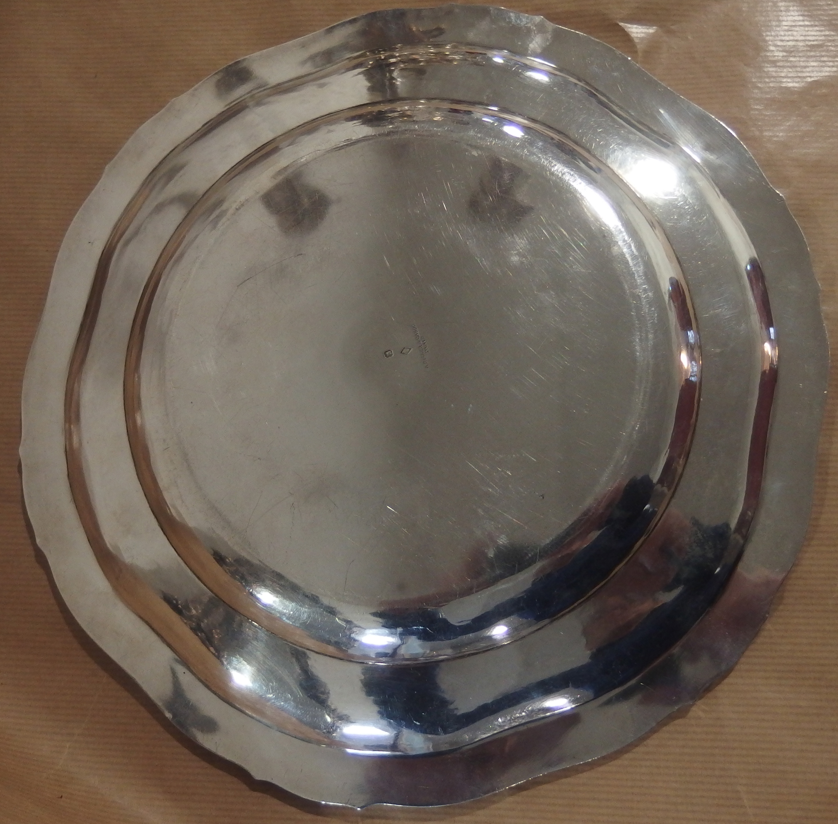 Plat rond modèle filet en argent massif RISLER et CARRE - Arts de la ...