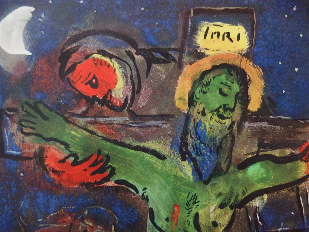 Marc CHAGALL (d'après) - Christ, Lithographie - Art Moderne - Plazzart