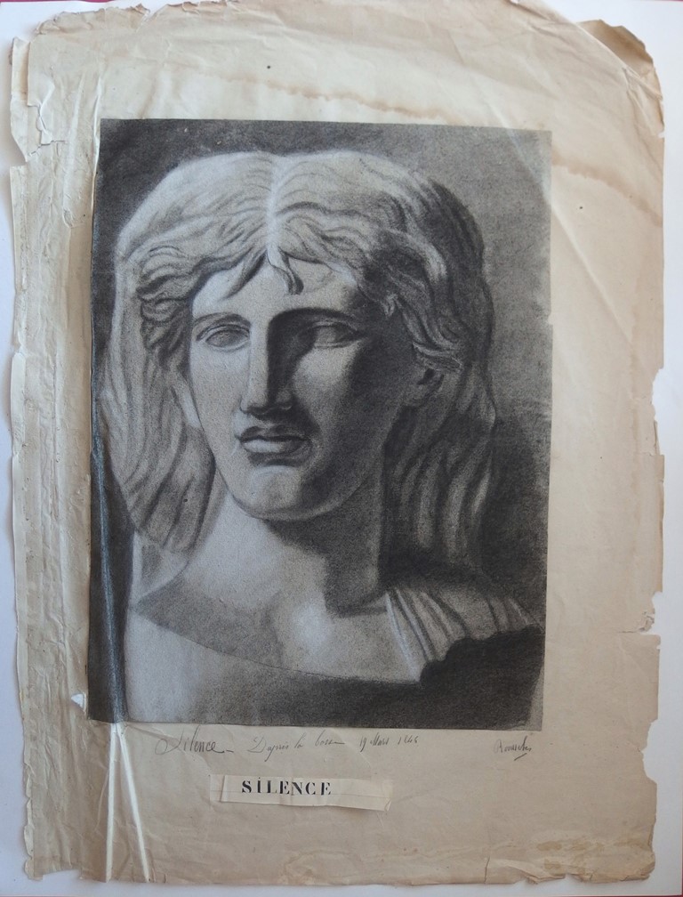 Charles Roussel - Silence - dessin original signé - Art Classique ...