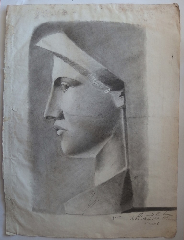 Charles Roussel - Junon, dessin - Art Classique - Plazzart
