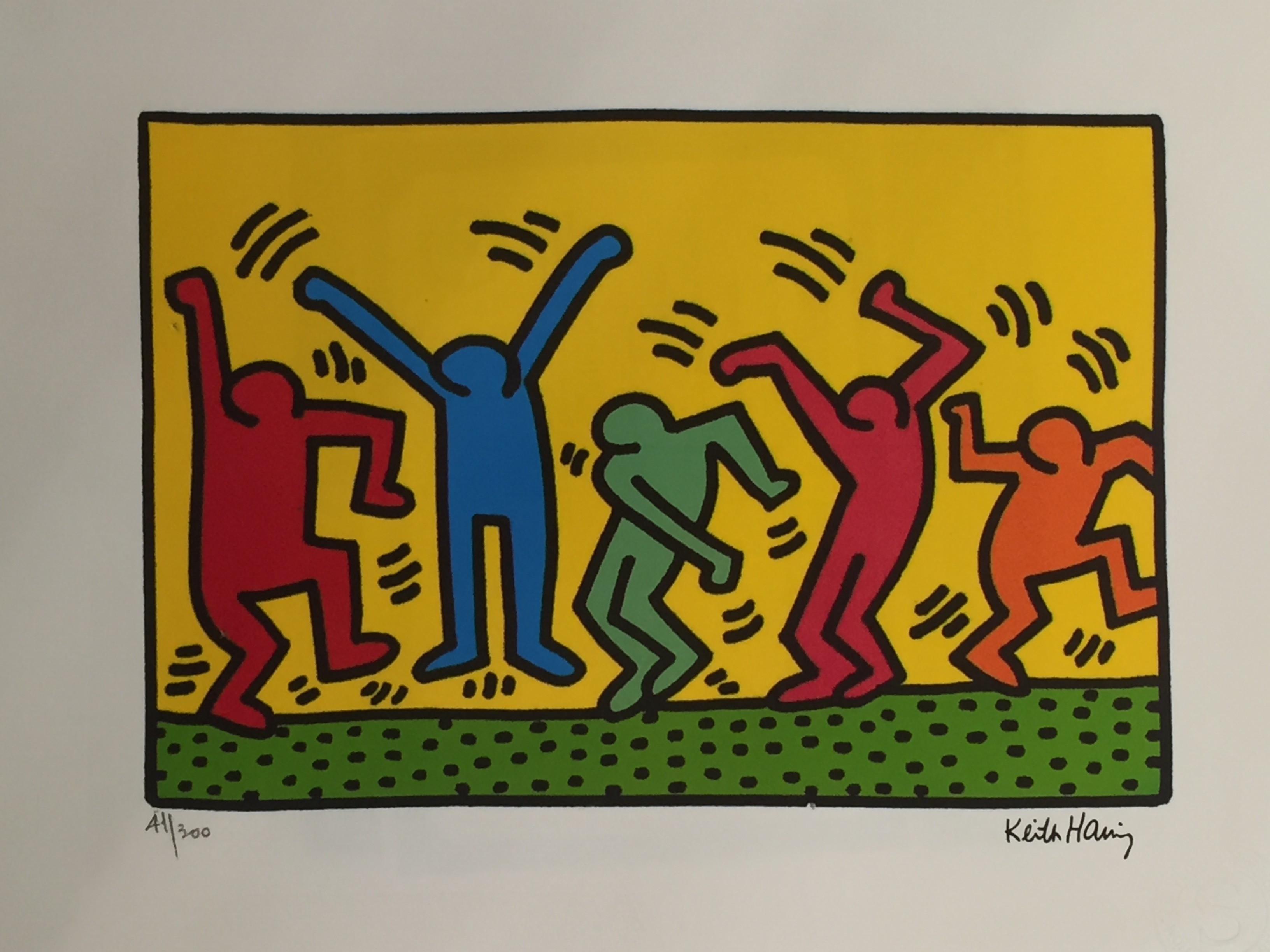 Keith Haring - Figures dancing - Street Art - Plazzart