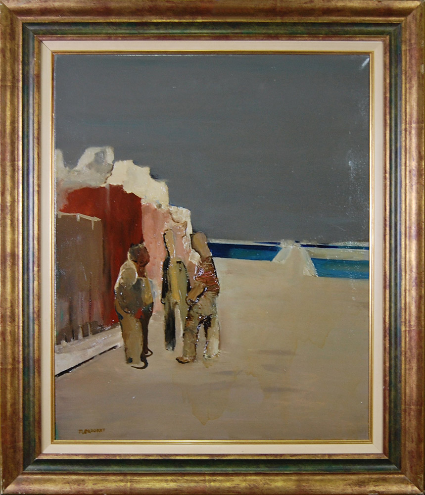 Michel Cadoret (1912-1985) "Conversation" Huile sur toile - Art Moderne ...