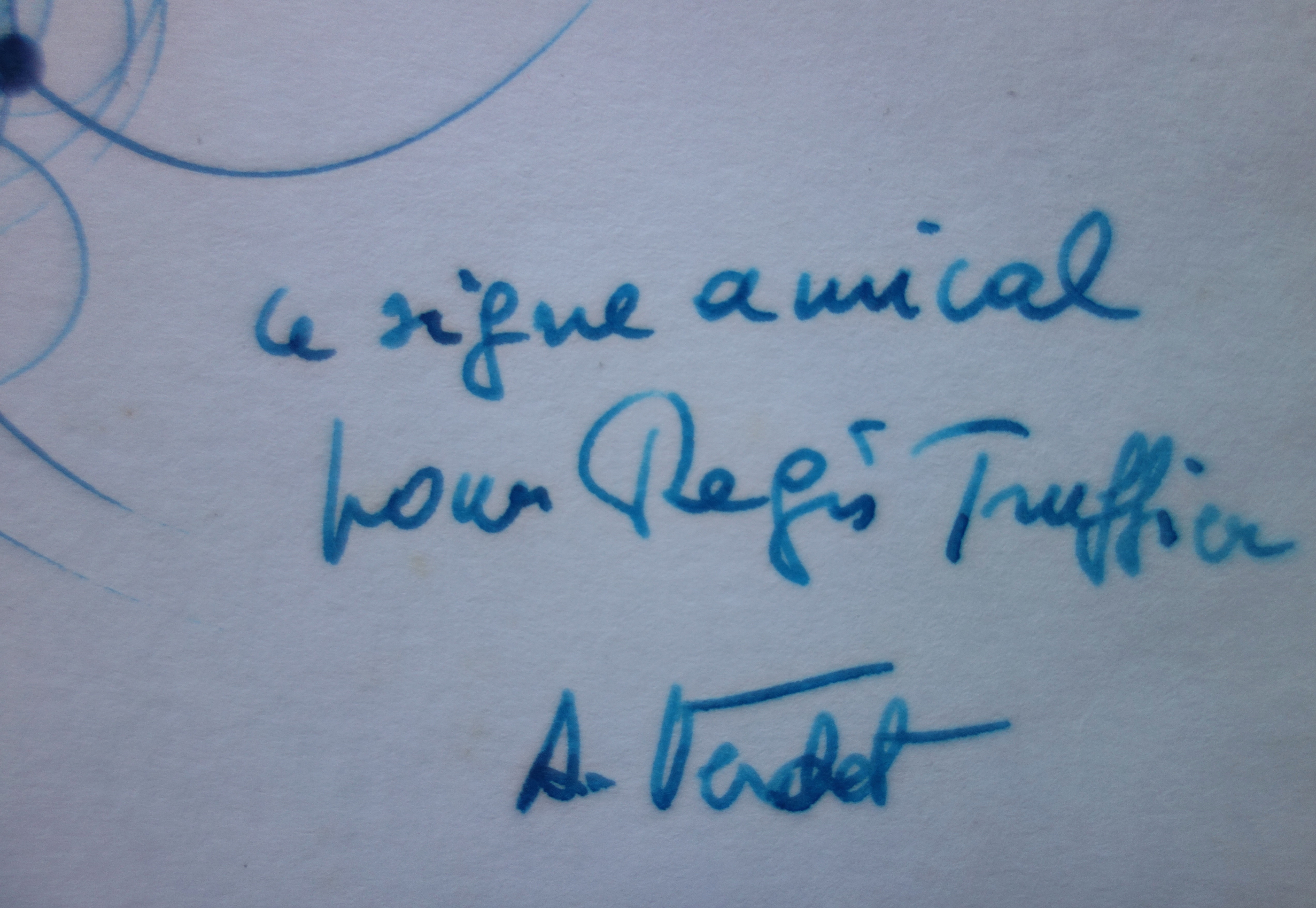 André VERDET : Signe amical - Aquarelle originale Signée - Art ...