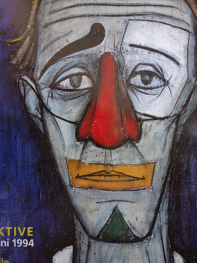 Bernard BUFFET (1928 - 1999) Autoportrait en clown - Affiche originale ...