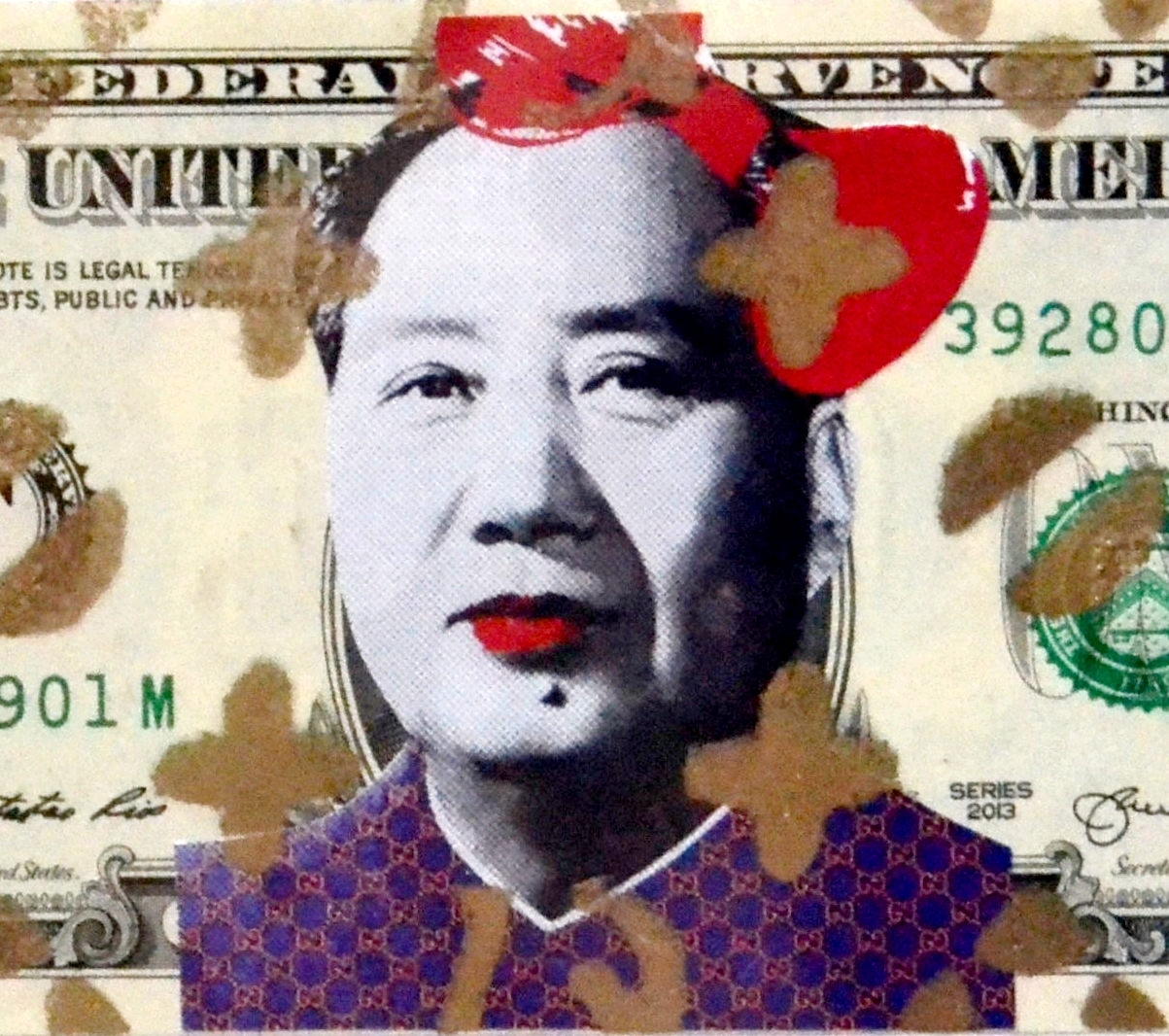 Death NYC - Mao Drip Purple ($ 1 Banknote), dated 2013 and signed on ...