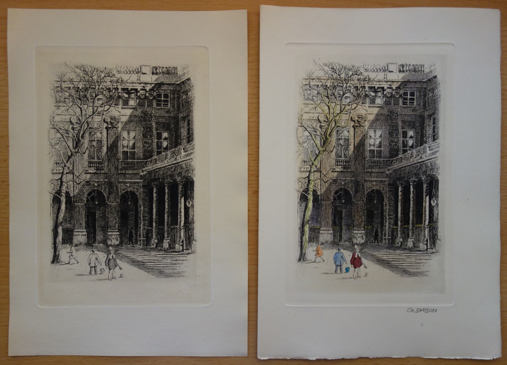 Charles SAMSON : Paris, Le Palais Royal et la Comédie Française - Deux ...