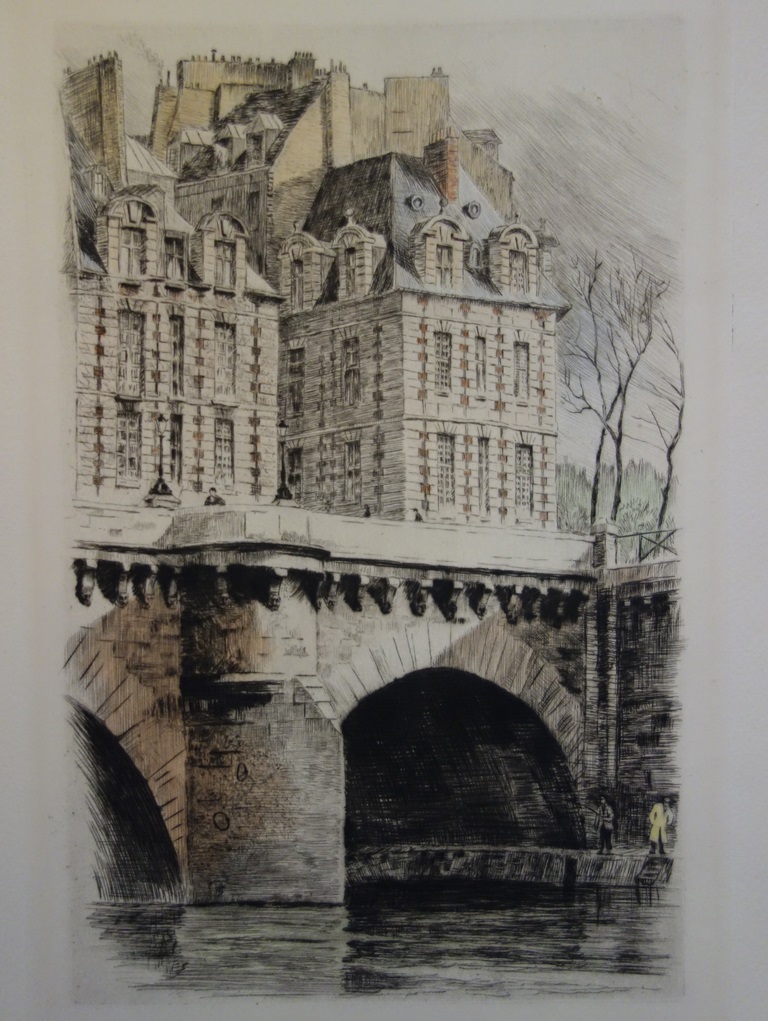 Charles SAMSON : Paris, La Conciergerie vue de la Seine - Deux gravures ...