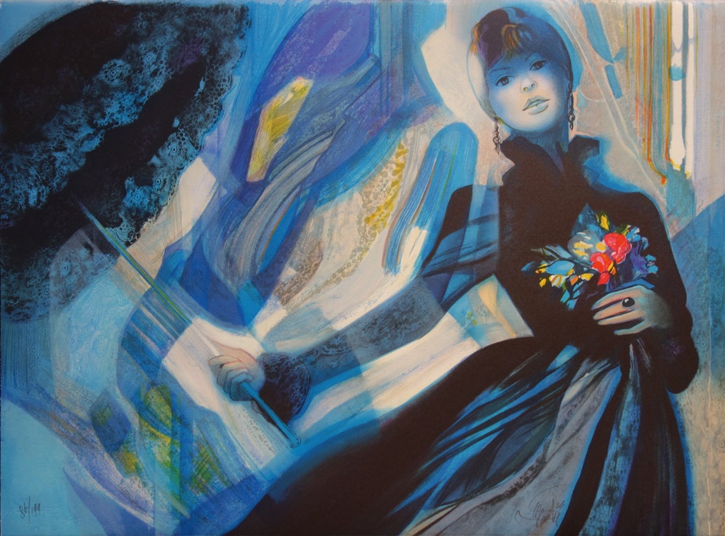 Jean-Baptiste VALADIE : Belle Epoque - Lithographie originale signée ...