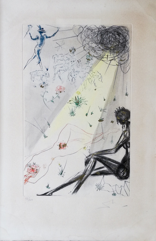 Salvador Dalì, The Shepherd from “Song of Songs of Solomon", drypoint ...