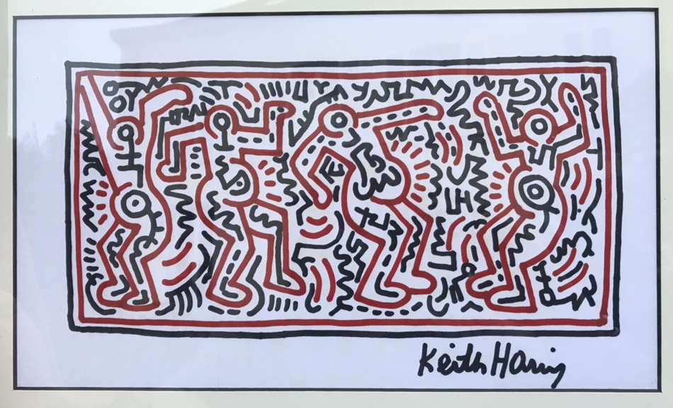 Keith HARING (1958-1990) nativity, dessin au feutre, - Street Art ...