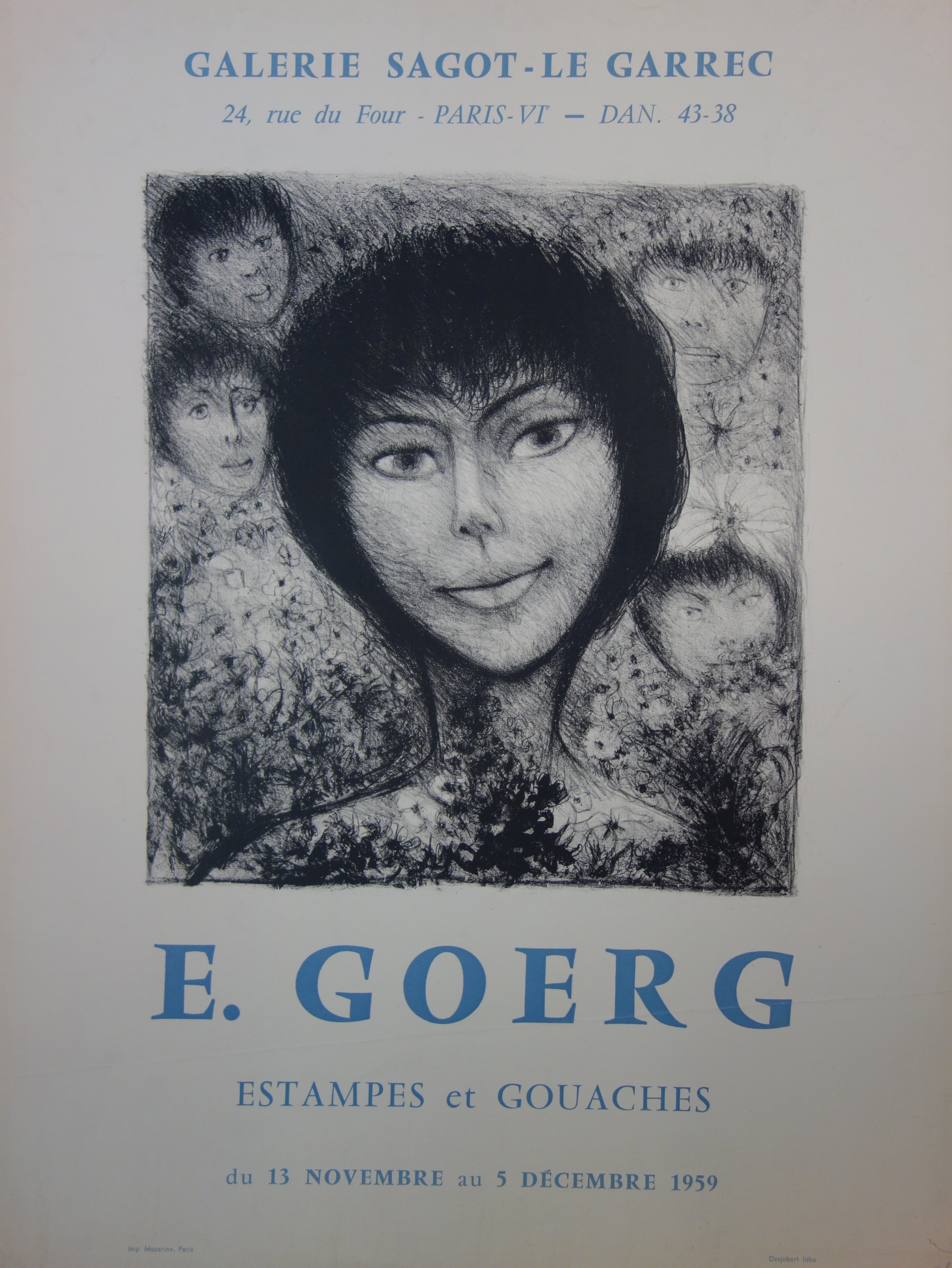 Édouard GOERG - Deux portraits de femme, lithographie - Art Moderne ...