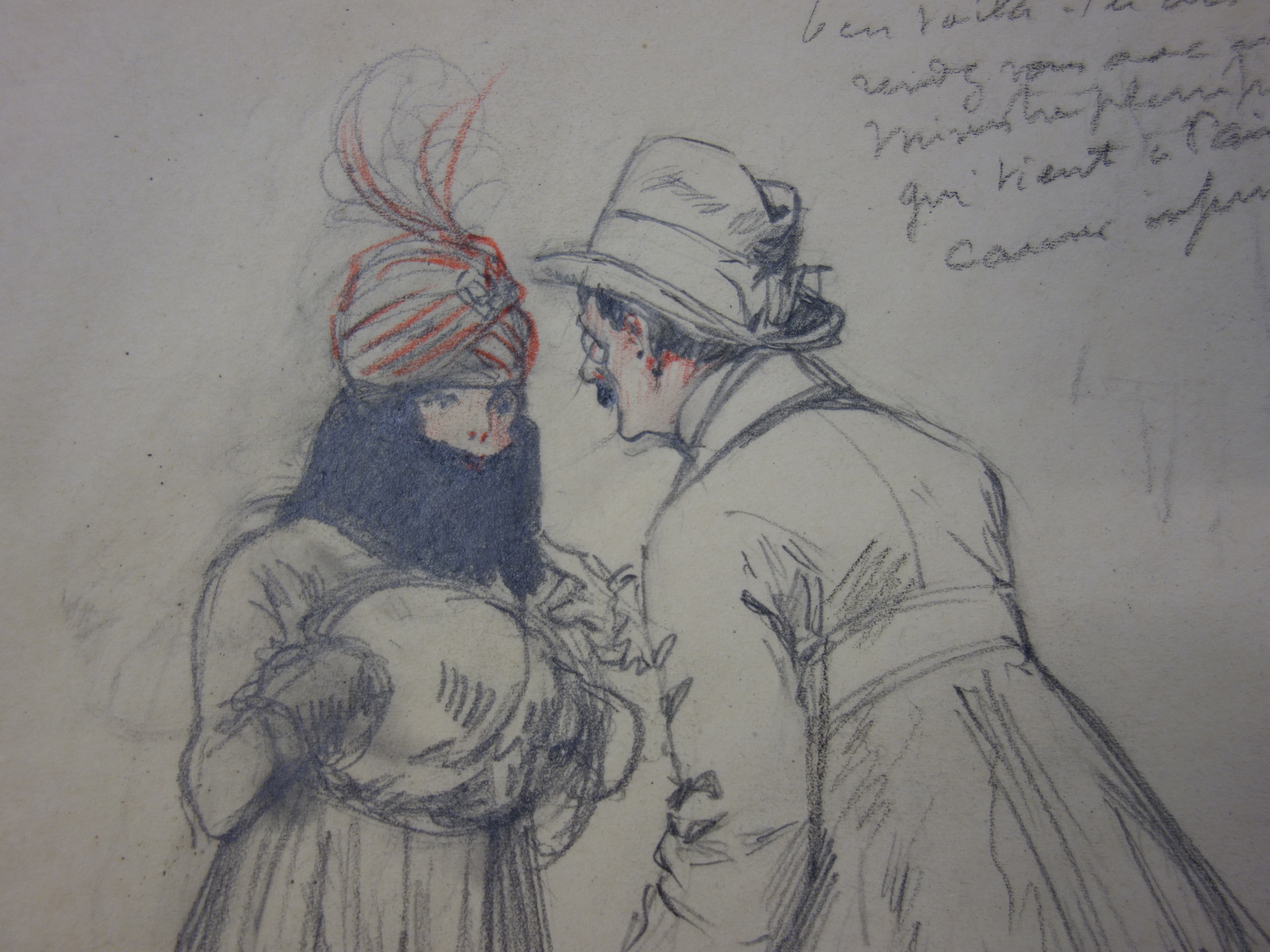Georges CONRAD : Une rencontre fortuite, Dessin original, signé - Art ...