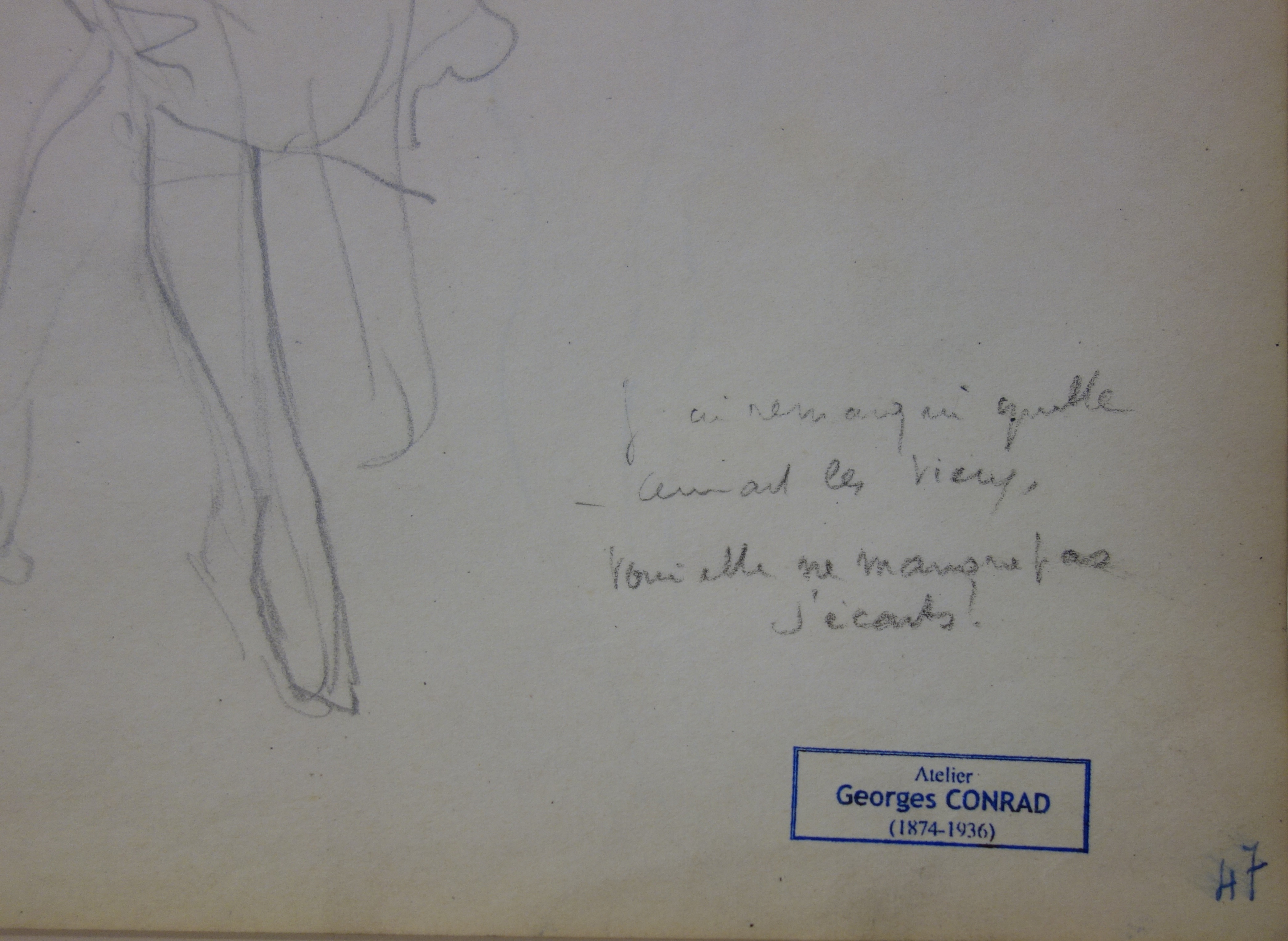 Georges CONRAD : Muse en danse, Dessin original, signé - Art Moderne ...