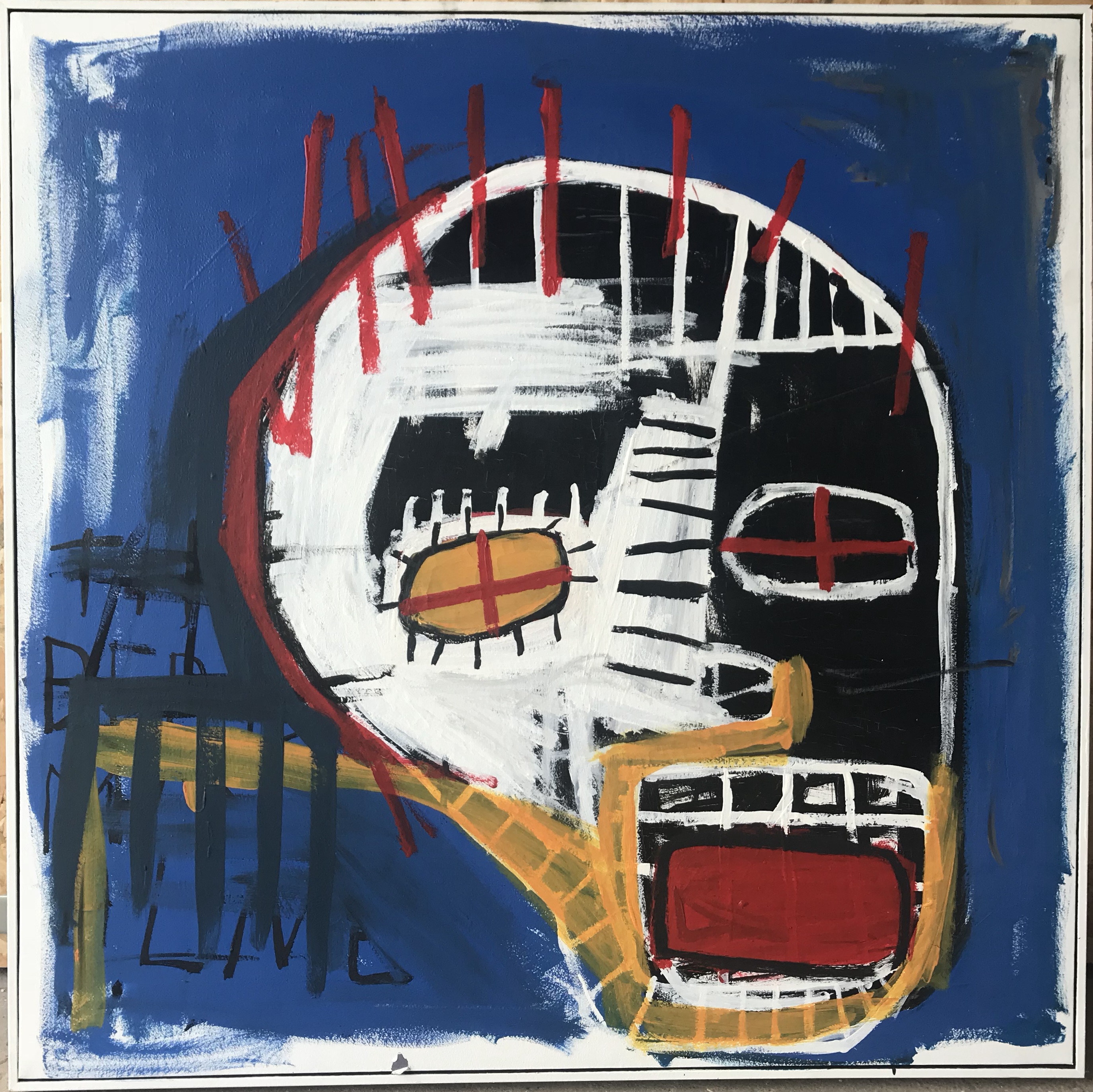 MORO-LIN Julien (1978) - 2017 Huile,pastel gras sur toile - Street Art ...