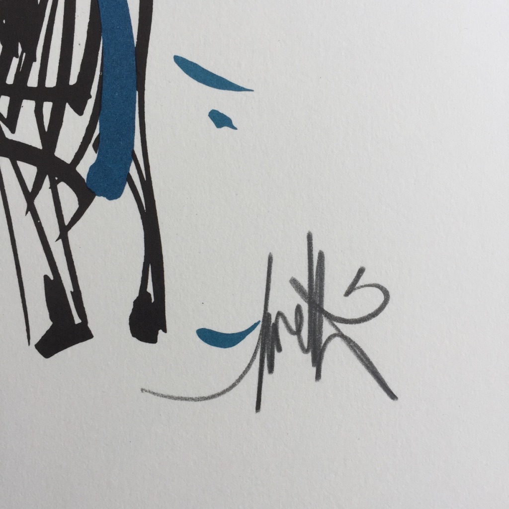 Raymond Moretti - "Brel, Jeff" Lithograph - Contemporary Art - Plazzart