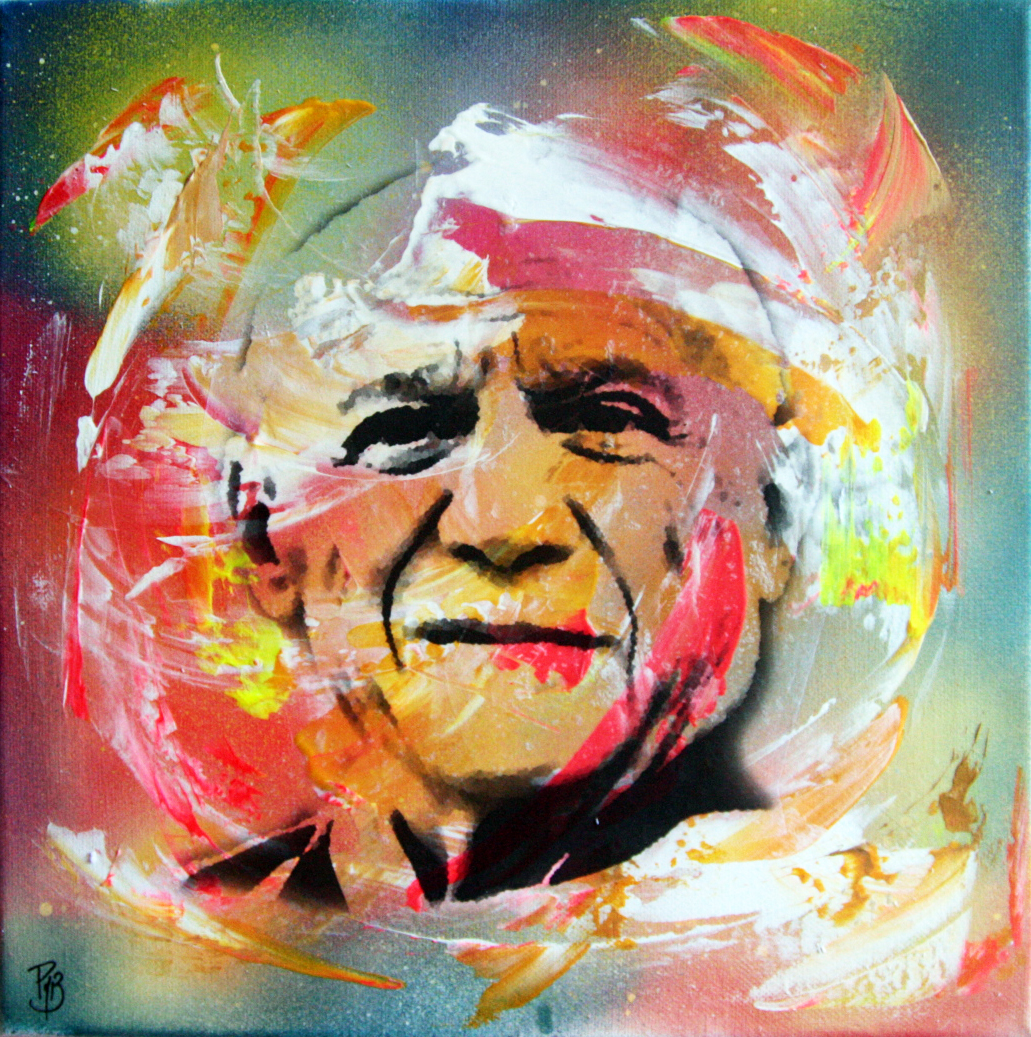 PyB Pablo Picasso graff - Street Art - Plazzart