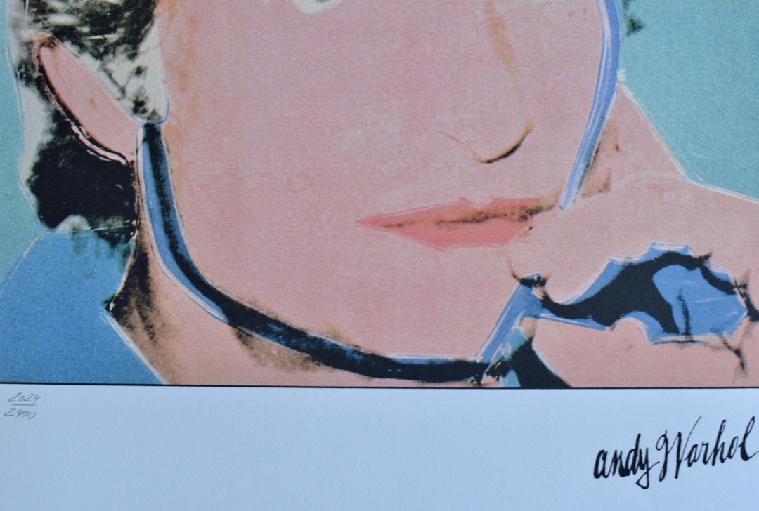 Andy Warhol - Lithographie "Roy Lichtenstein" (réalisée en 1986) - Art contemporain - Plazzart