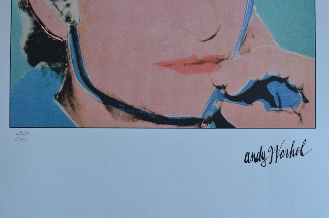 Andy Warhol - Lithographie "Roy Lichtenstein" (réalisée en 1986) - Art contemporain - Plazzart