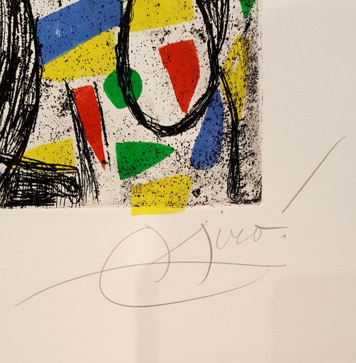 Joan MIRO Composition Gravure originale, 1982 Signée au crayon par l ...